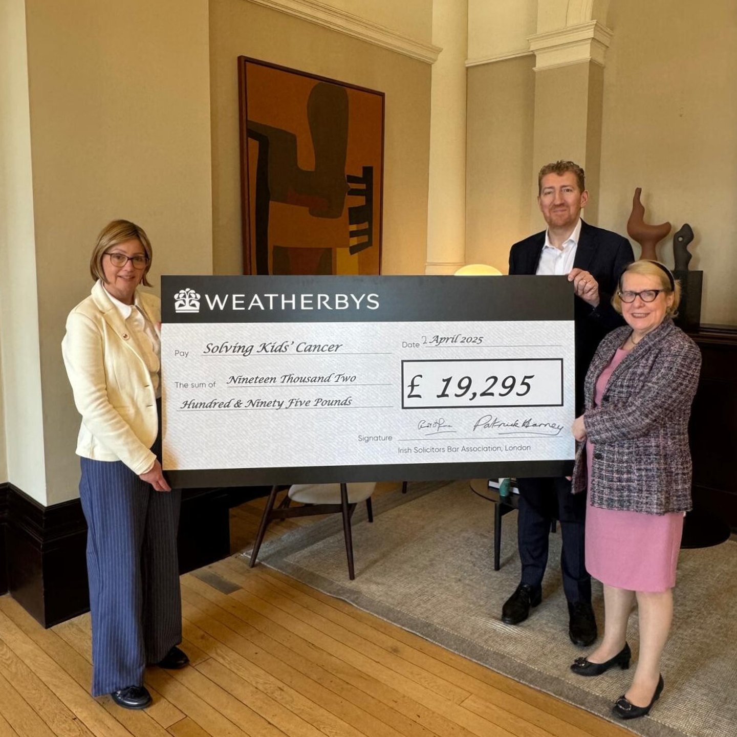 The Irish Solicitors Bar Association raises £19,295 for Solving Kids ...